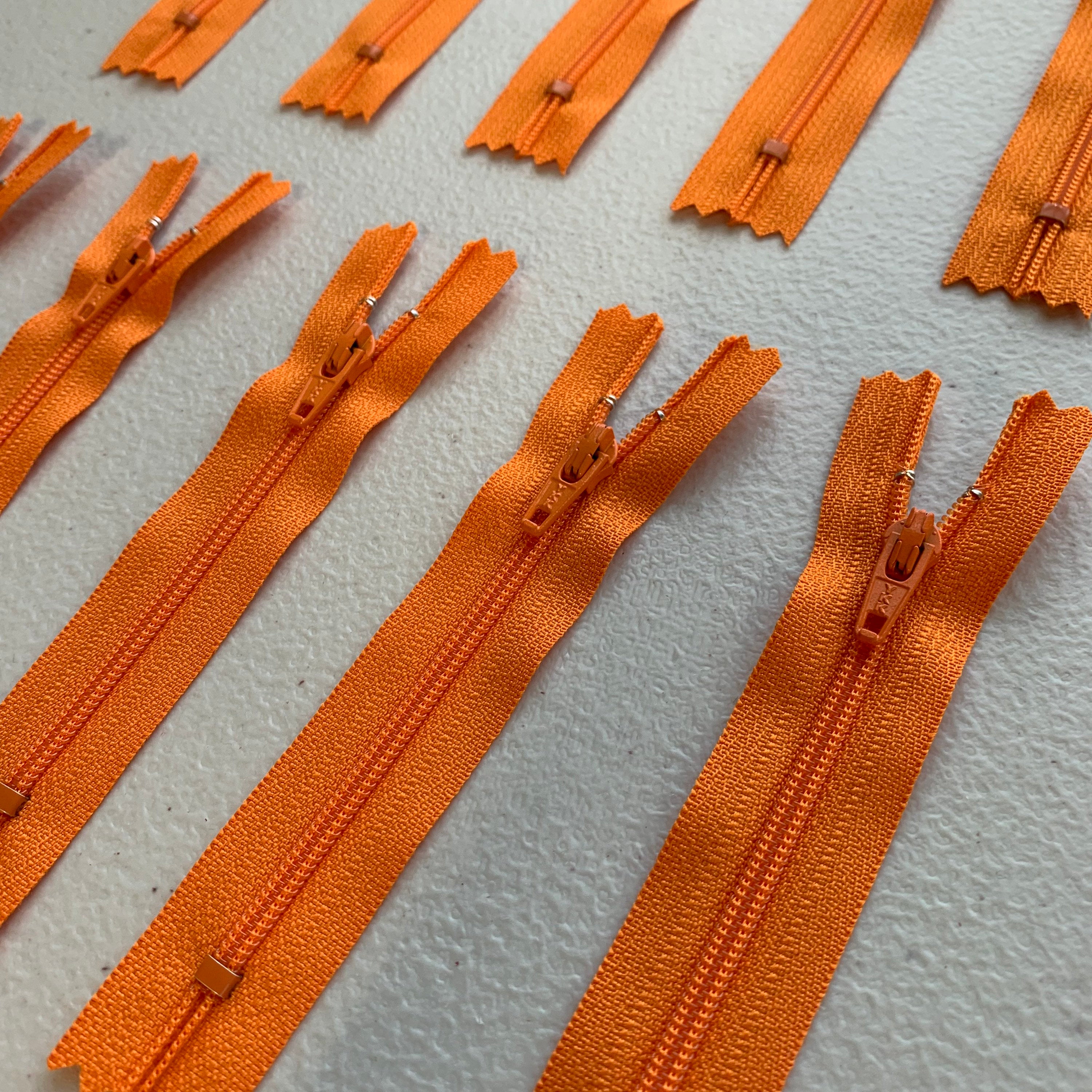 10pc Orange YKK nylon zipper – SullivansTrim